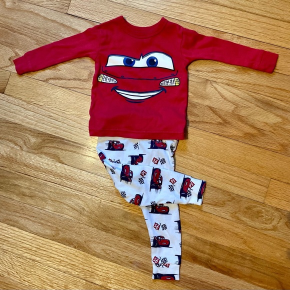 GAP | Pajamas | Disney Cars Movie Lightening Mcqueen 2 Piece Pajama Set ...